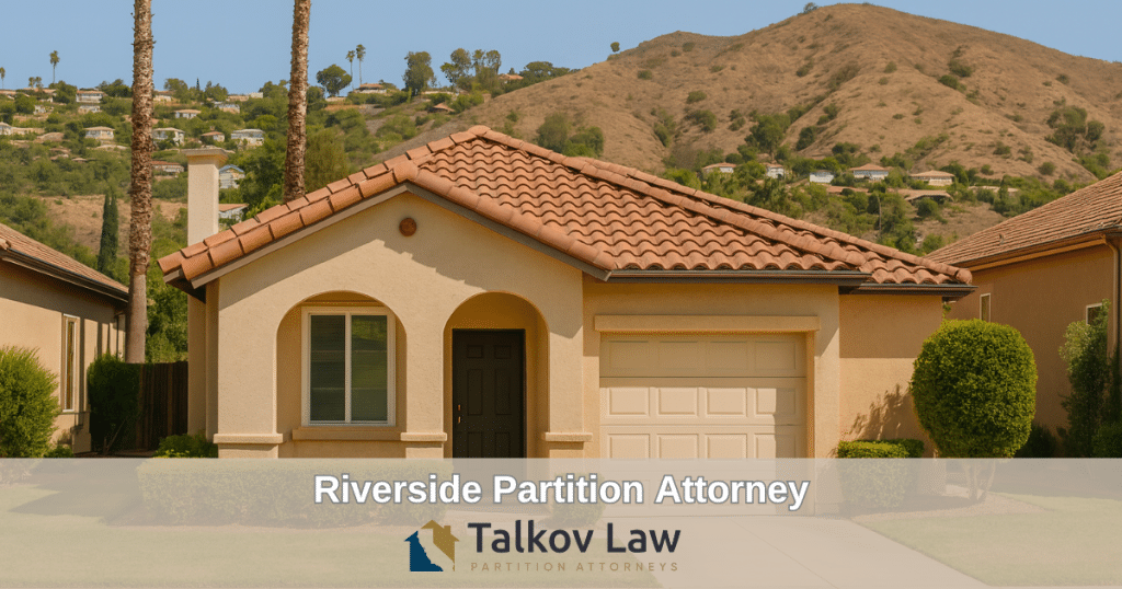 Riverside Partition Attorney - Talkov Law Partition Attorneys