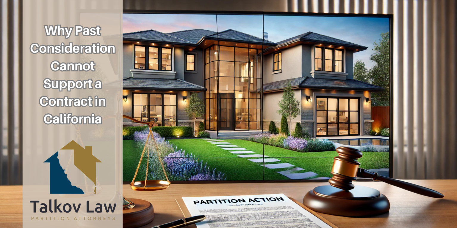 Why Past Consideration Cannot Support a Contract in California - Talkov Law